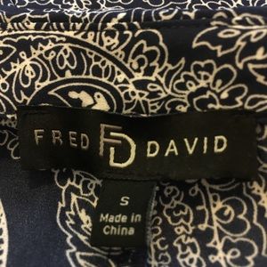 Fred David | Dresses | Fred David Paisley High Low Shirt Dress | Poshmark